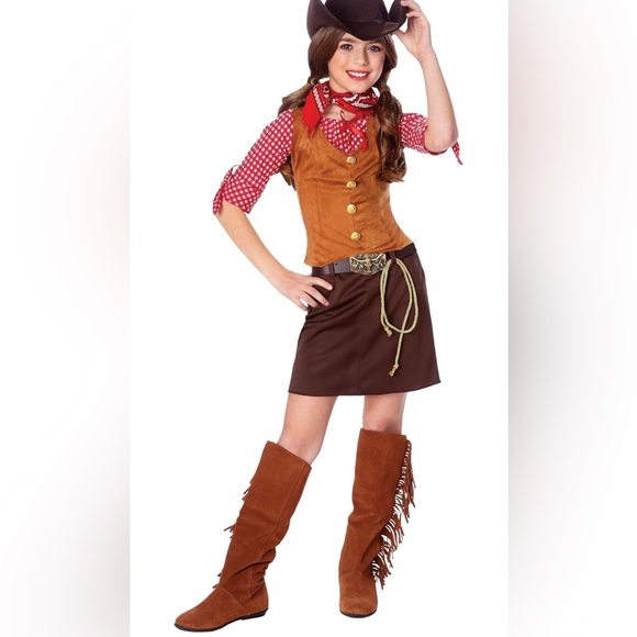 Franco LLC | Costumes | Nwt Childs 4 Pc Western Cowgirl Outfit Girls ...